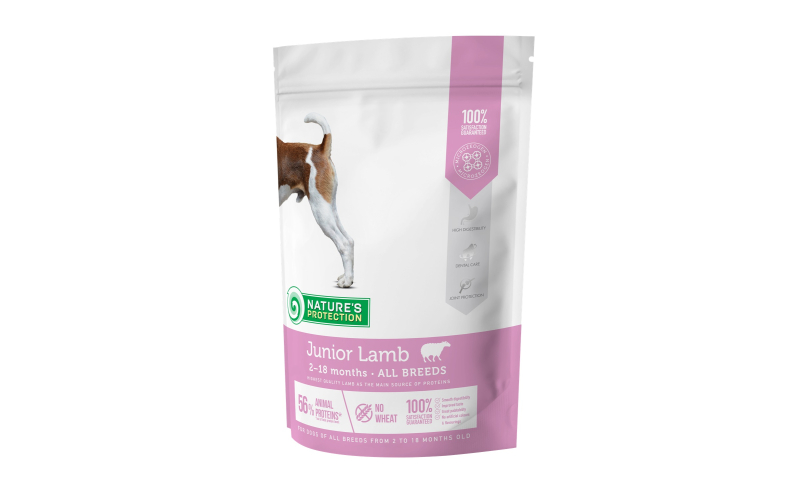 NATURE'S PROTECTION dry food for junior all breed dogs with lamb 500 g