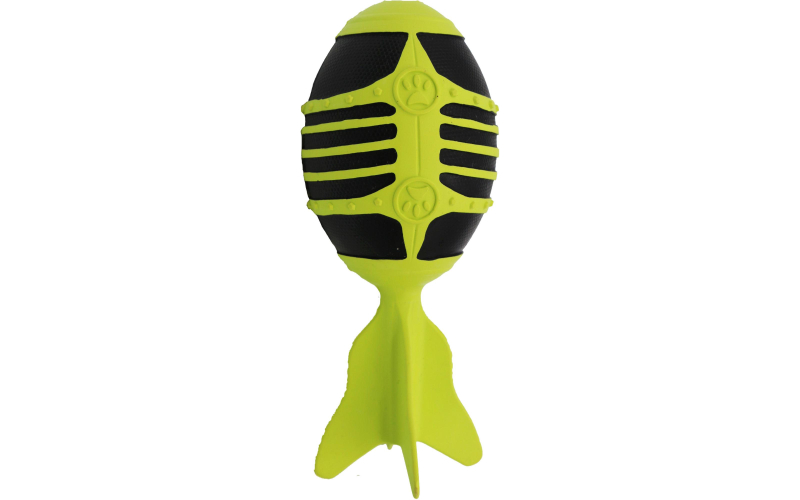 MISOKO dog toy, rocket, rubber, 16.5 cm green and black